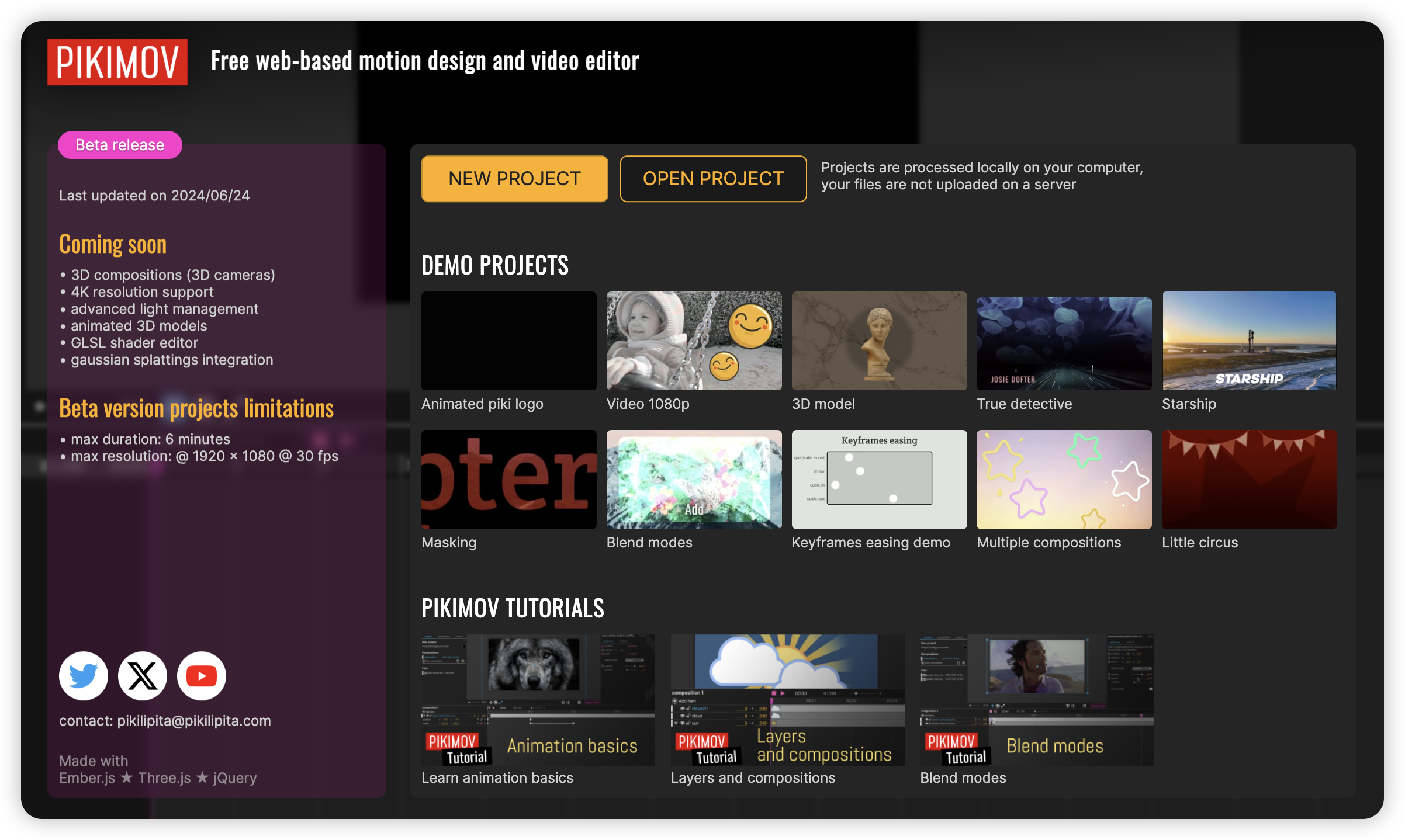 Pikimov：允许用户在浏览器创建和编辑各种媒体类型；Doggo：支持各种传输协议和人类可读输出的命令行 DNS 客户端 - 掘金